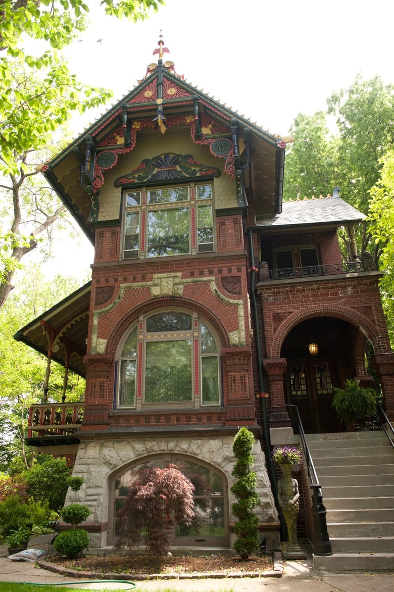 Chicago Queen Anne Style House Queen Anne Editorial Photography. Image